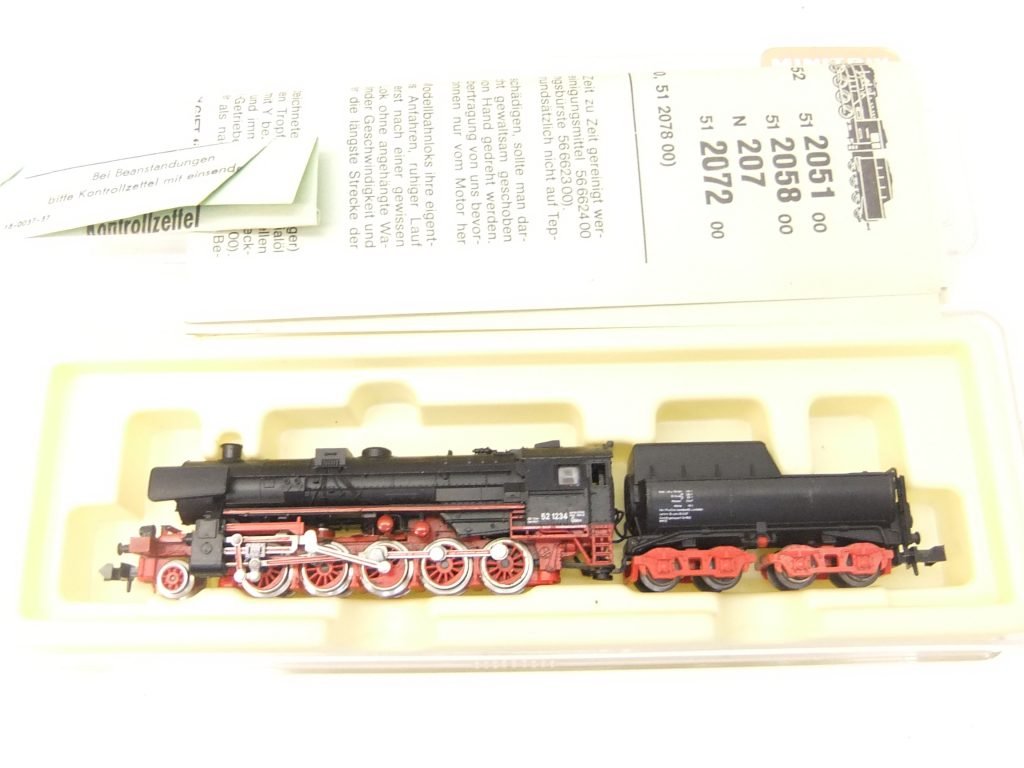 Minitrix 2051 N-Spur Da-Lok BR 52 1234 DB Ep.III » Modellbahn Nütz