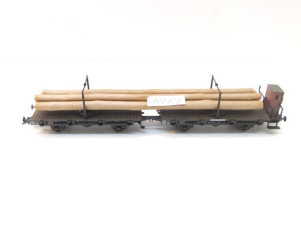 Fleischmann 5223 HO Drehschemelwagen-Set mit Holzladung DRG Ep.II ...